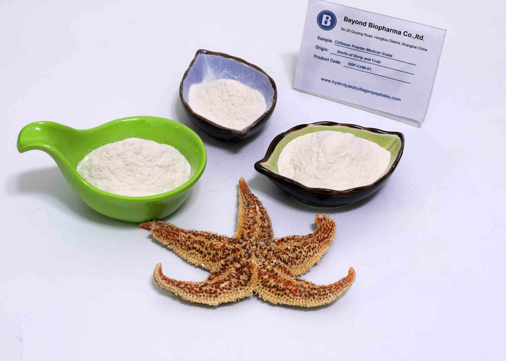 90% Purity Cosmetic Grade Pure Chitosan Powder For Skin Care Products