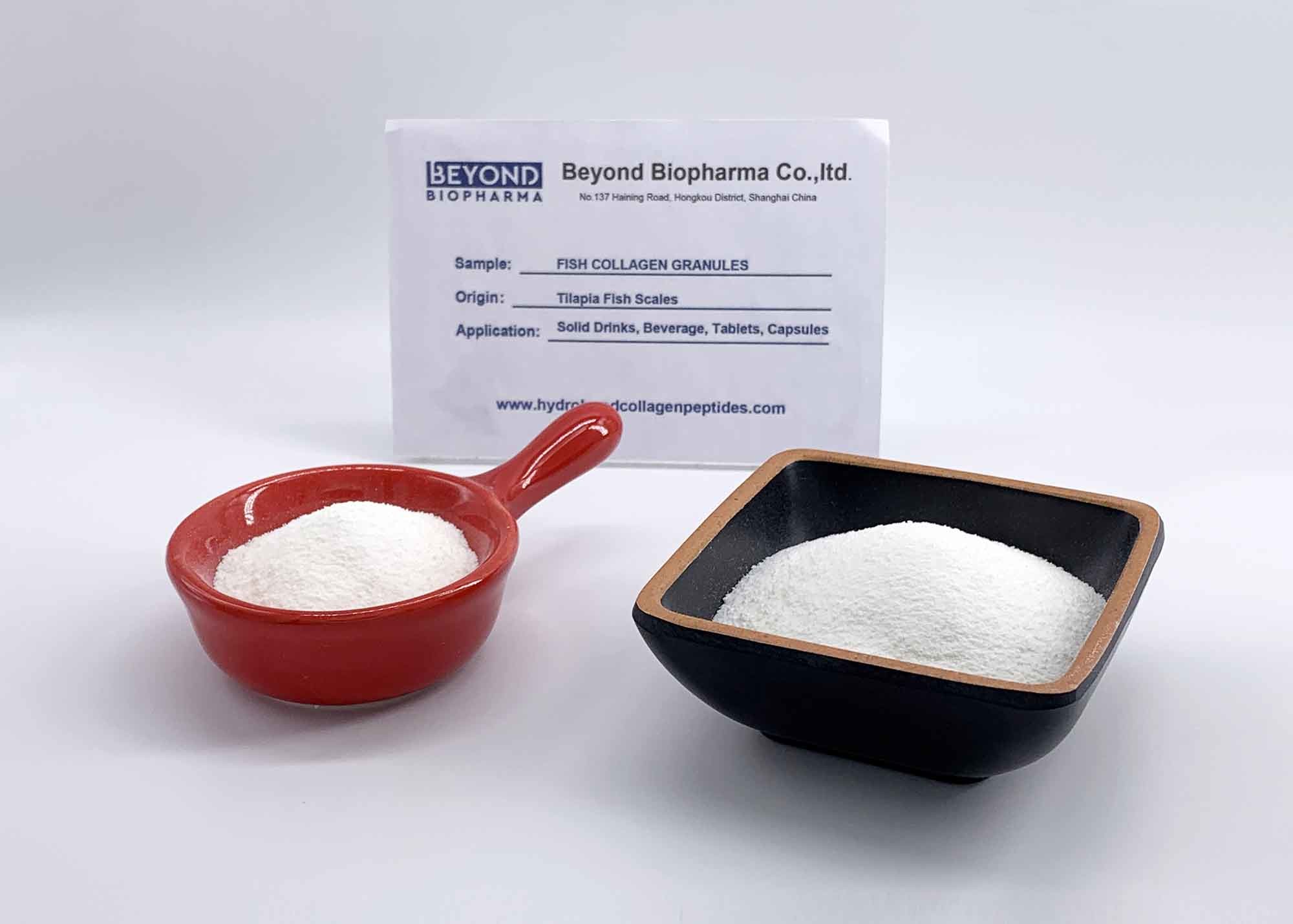 Alaska Cod Skin Hydrolyzed Fish Collagen Granule For Skin / Bone Health